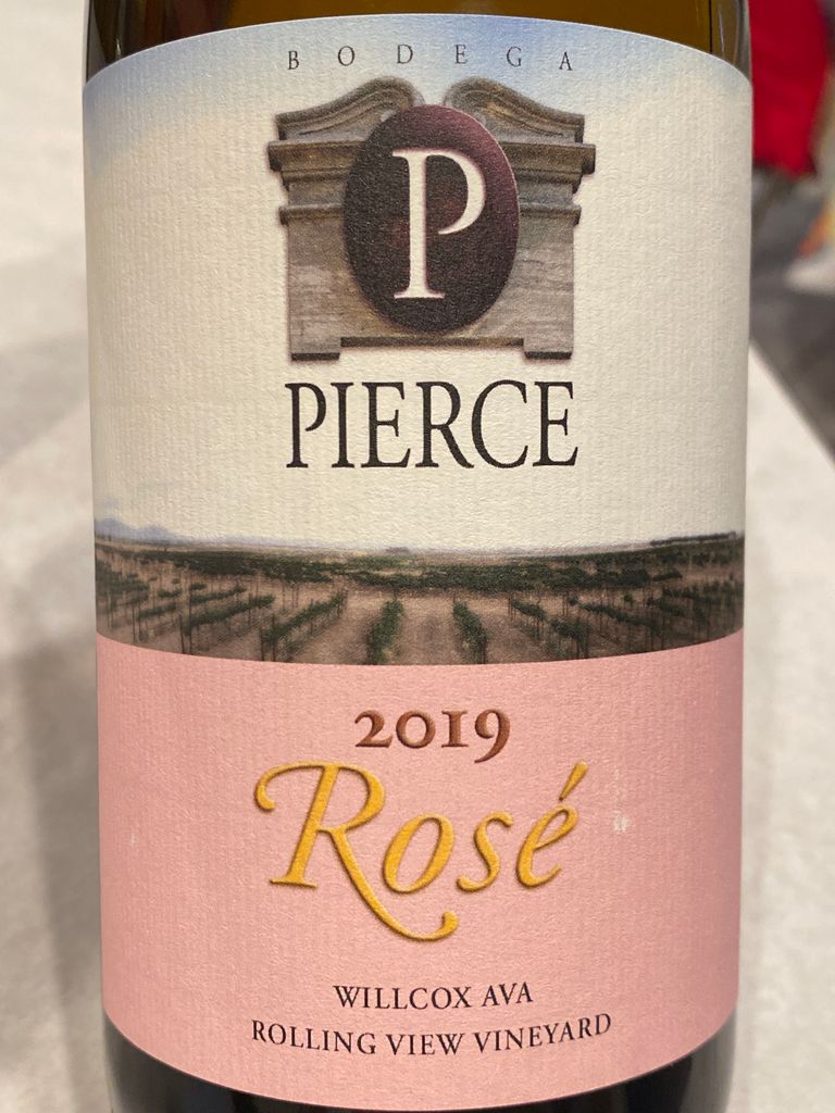 2019 Bodega Pierce Rosé Rolling View Vineyard, USA, Arizona, Cochise ...