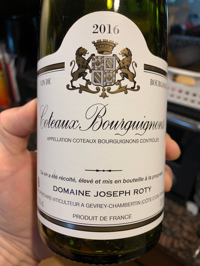 2017 Domaine Joseph Roty Coteaux Bourguignons, France, Burgundy ...