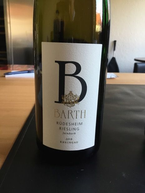 2021 Barth Rüdesheim Riesling feinherb, Germany, Rheingau - CellarTracker