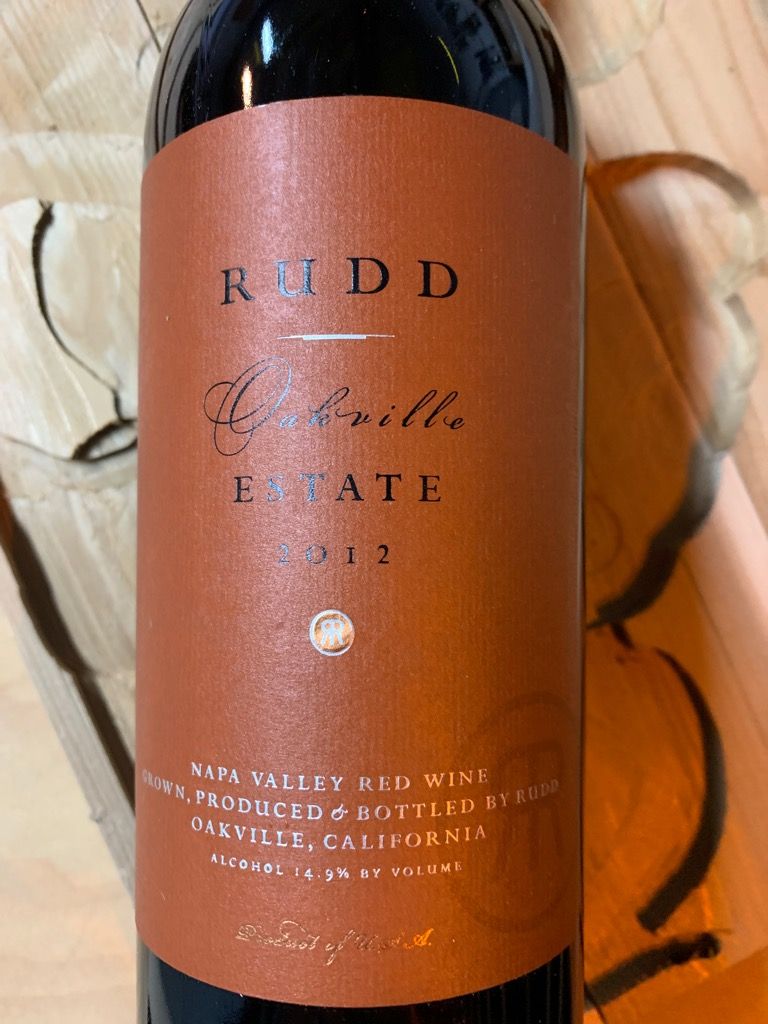 Community Tasting Note - 2012 Rudd Oakville Estate Proprietary Red ...