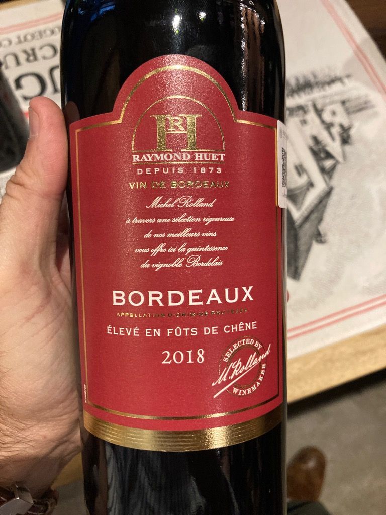2018 Raymond Huet M. Rolland, France, Bordeaux - CellarTracker
