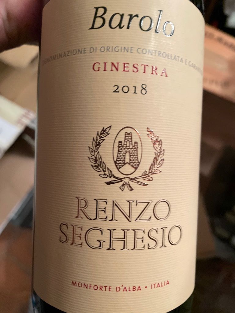 2018 Renzo Seghesio Barolo Ginestra, Italy, Piedmont, Langhe, Barolo ...
