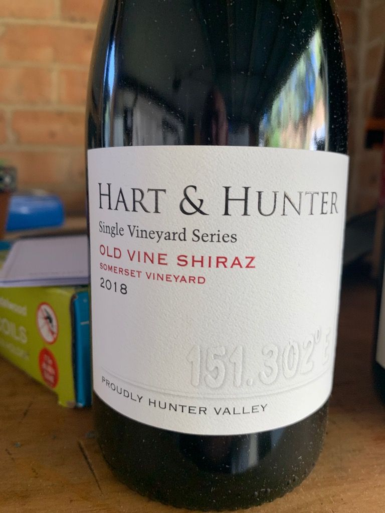 2021 Hart & Hunter Old Vine Shiraz, Australia, New South Wales, Hunter ...
