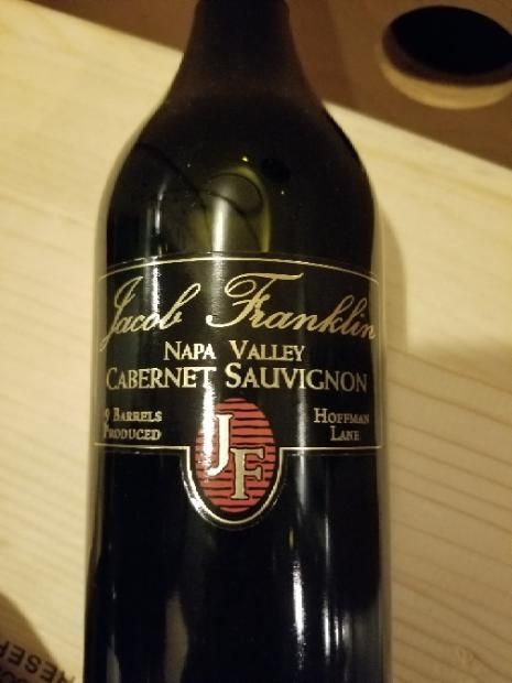 2013 Jacob Franklin Cabernet Sauvignon Hoffman Lane, USA, California ...