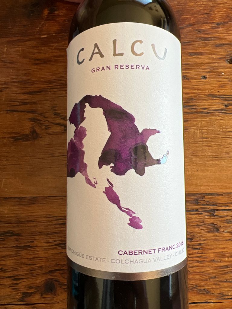 2018 Calcu Cabernet Franc Gran Reserva, Chile, Rapel Valley, Colchagua ...