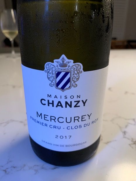2019 Maison Chanzy Mercurey 1er Cru Clos du Roy Blanc, France, Burgundy ...