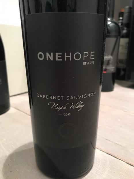 2015 One Hope Cabernet Sauvignon Napa Valley Reserve, USA, California ...
