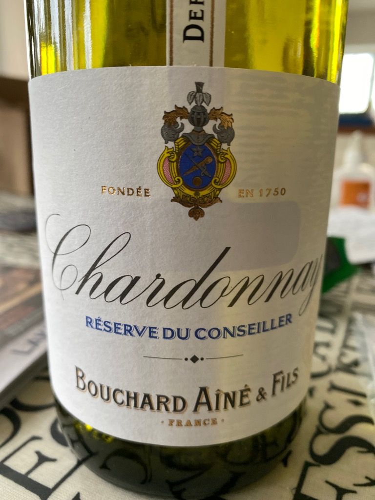 2021 Bouchard Aîné & Fils Chardonnay Héritage du Conseiller, France ...