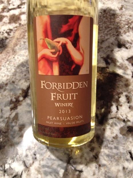 2012 Forbidden Fruit Winery Pearsuasion, Canada, British Columbia ...