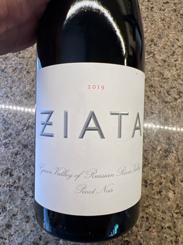 2019 Ziata Pinot Noir, USA, California, Sonoma County, Russian River ...