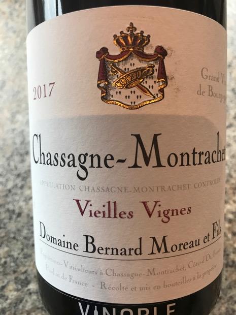 2017 Domaine Bernard Moreau et Fils Chassagne-Montrachet Rouge Vieilles ...