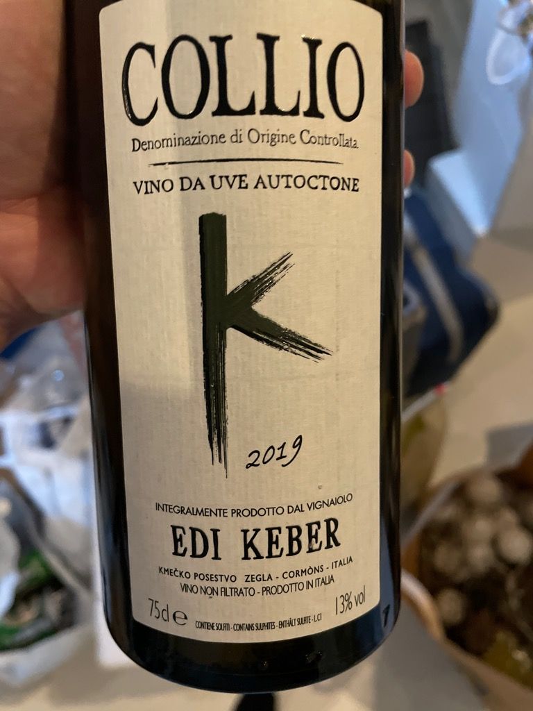 2019 Edi Keber Collio Bianco, Italy, Friuli-Venezia Giulia, Collio ...