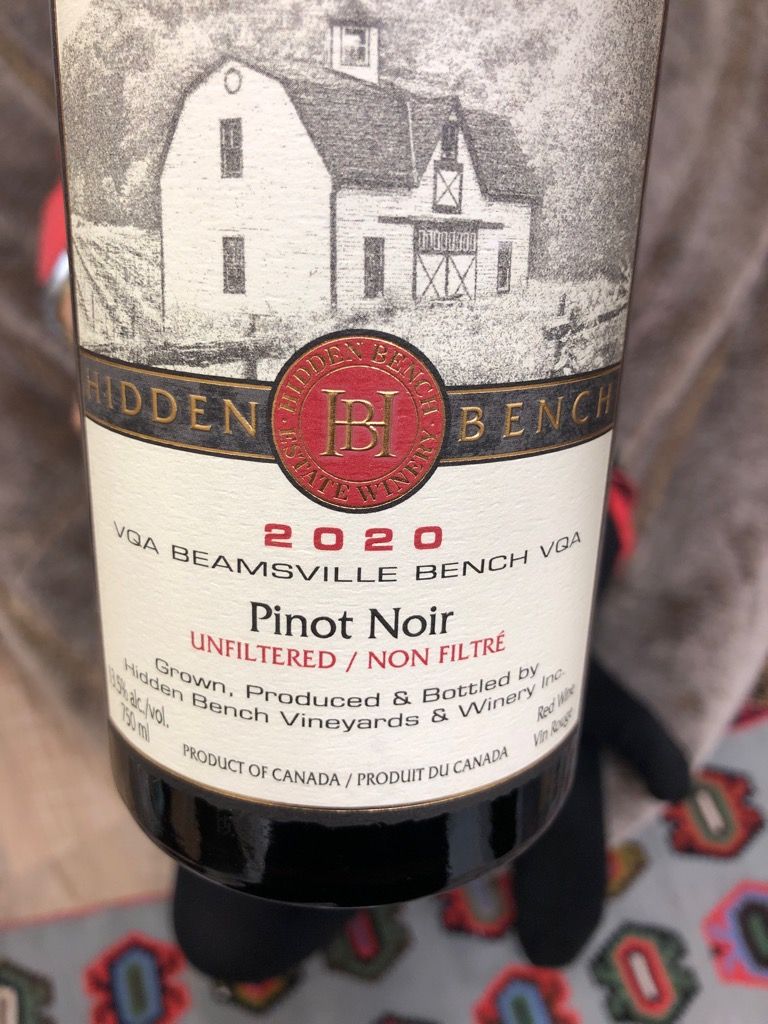 2021 Hidden Bench Pinot Noir Felseck Vineyard, Canada, Ontario, Niagara ...