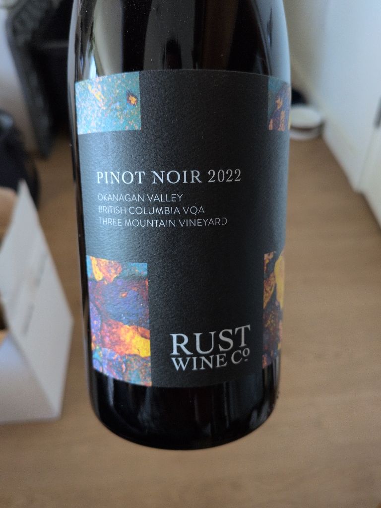 2023 Rust Wine Co Pinot Noir, Canada, British Columbia, Okanagan Valley ...