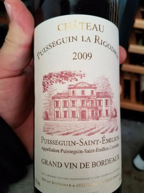 2009 Château Puisseguin La Rigodrie, France, Bordeaux, Libournais ...