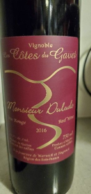 NV Les Côtes du Gavet Frontenac Frontenac Noir, Marquette, Canada ...