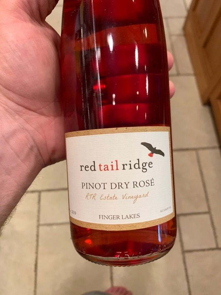2019 Red Tail Ridge Winery Pinot Noir Dry Rosé, USA, New York, Finger ...