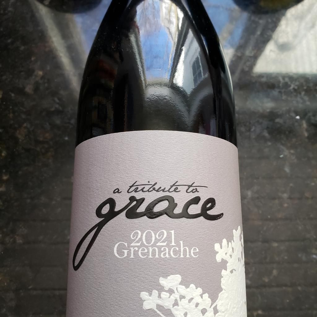 2021 A Tribute to Grace Wine Company Grenache Central Coast, USA ...