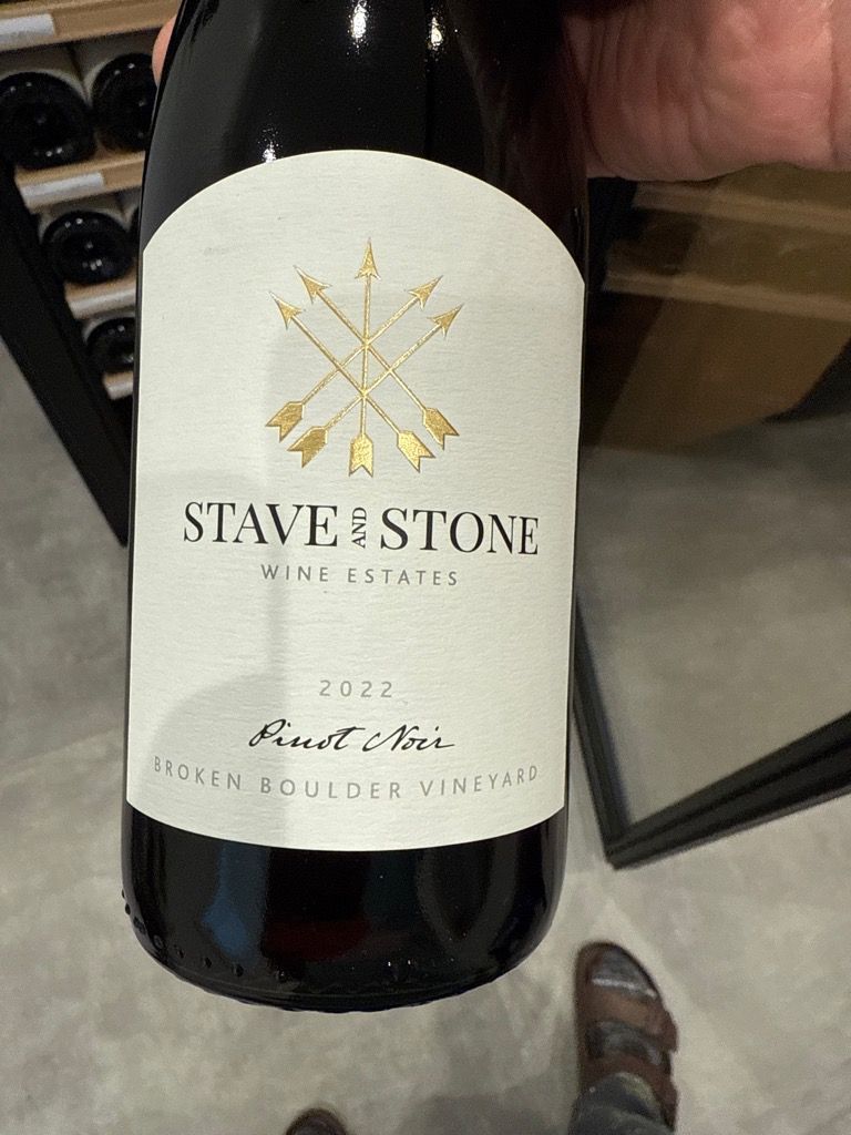 2022 Stave & Stone Pinot Noir Broken Boulder Vineyard, USA, Oregon ...