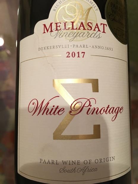 2017 Mellasat Pinotage 'Sigma' White Pinotage, South Africa, Coastal ...