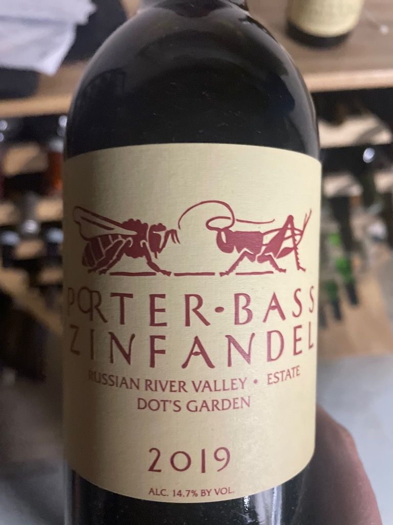 2019 Porter-Bass Zinfandel Dot's Garden, USA, California, Sonoma County ...