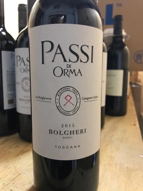 2015 Orma Bolgheri Passi di Orma, Italy, Tuscany, Bolgheri - CellarTracker