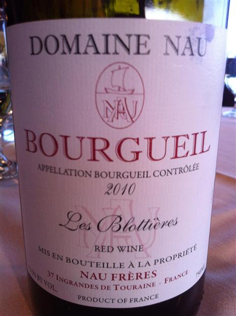 2010 Nau Freres Bourgueil Les Blottières, France, Loire Valley ...