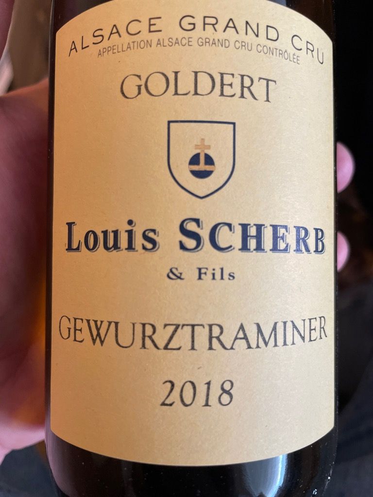 2018 Louis Scherb Gewurztraminer Goldert, France, Alsace, Alsace Grand ...