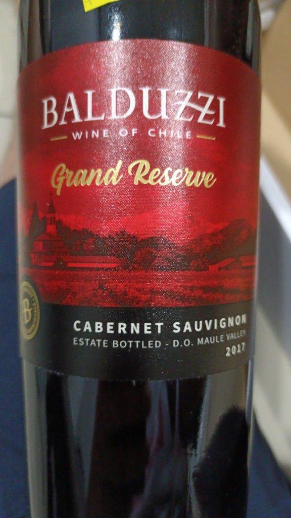 2017 Balduzzi Grand Reserve, Chile, Maule Valley, Claro Valley ...