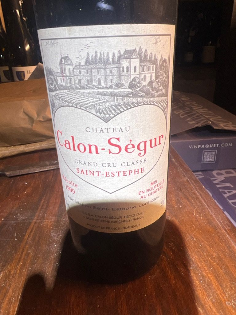 1999 Château Calon-Ségur, France, Bordeaux, Médoc, St. Estèphe ...
