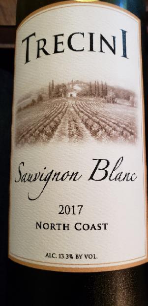 2017 Trecini Cellars Sauvignon Blanc North Coast, USA, California ...