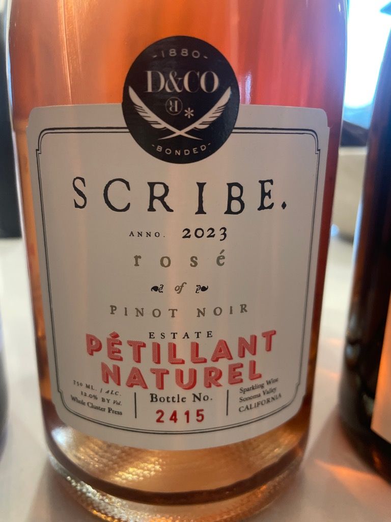2024 Scribe Pinot Noir Rosé Pétillant Naturel, USA, California, Sonoma ...