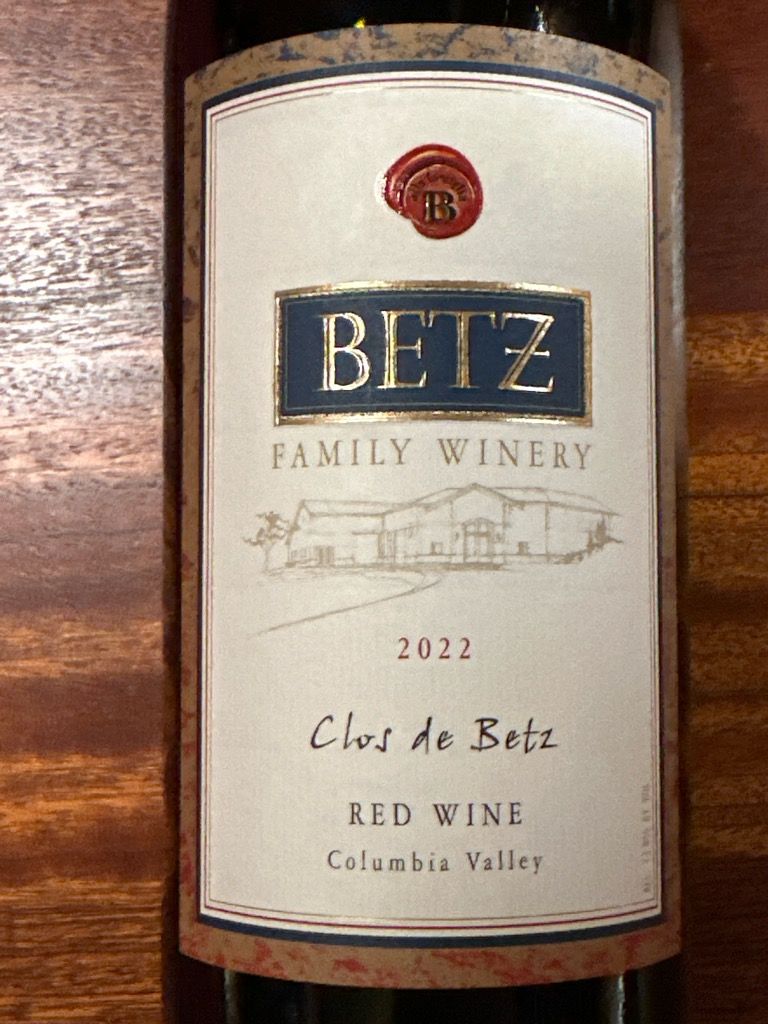 2022 Betz Family Clos de Betz, USA, Washington, Columbia Valley ...