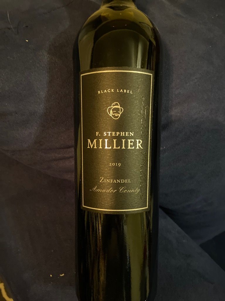 2022 F. Stephen Millier Zinfandel Angel's Reserve Black Label, USA ...