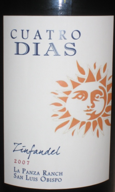 2007 Cuatro Dias Zinfandel La Panza Ranch, USA, California, Central ...