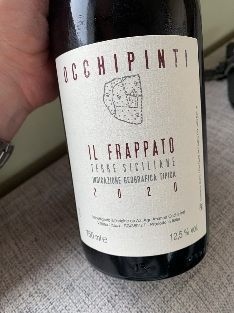 2020 Arianna Occhipinti Il Frappato, Italy, Sicily, Terre Siciliane ...