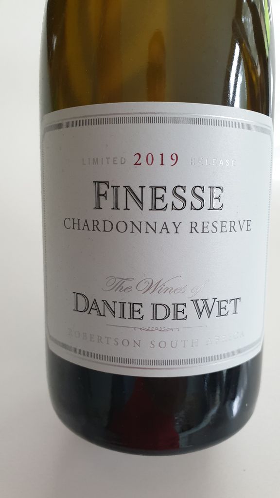 2022 Danie de Wet Chardonnay Finesse, South Africa, Breede River Valley ...