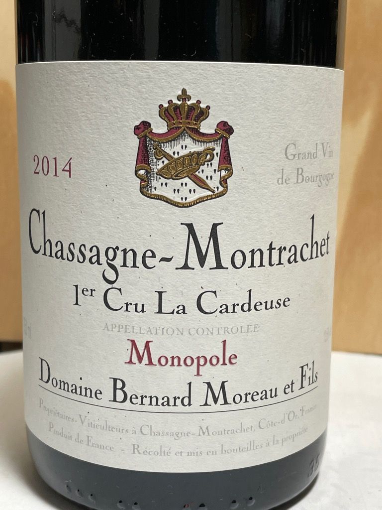 2015 Domaine Bernard Moreau et Fils Chassagne-Montrachet 1er Cru ...