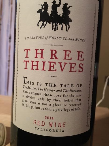 2014 Three Thieves Red Wine, USA, California - CellarTracker