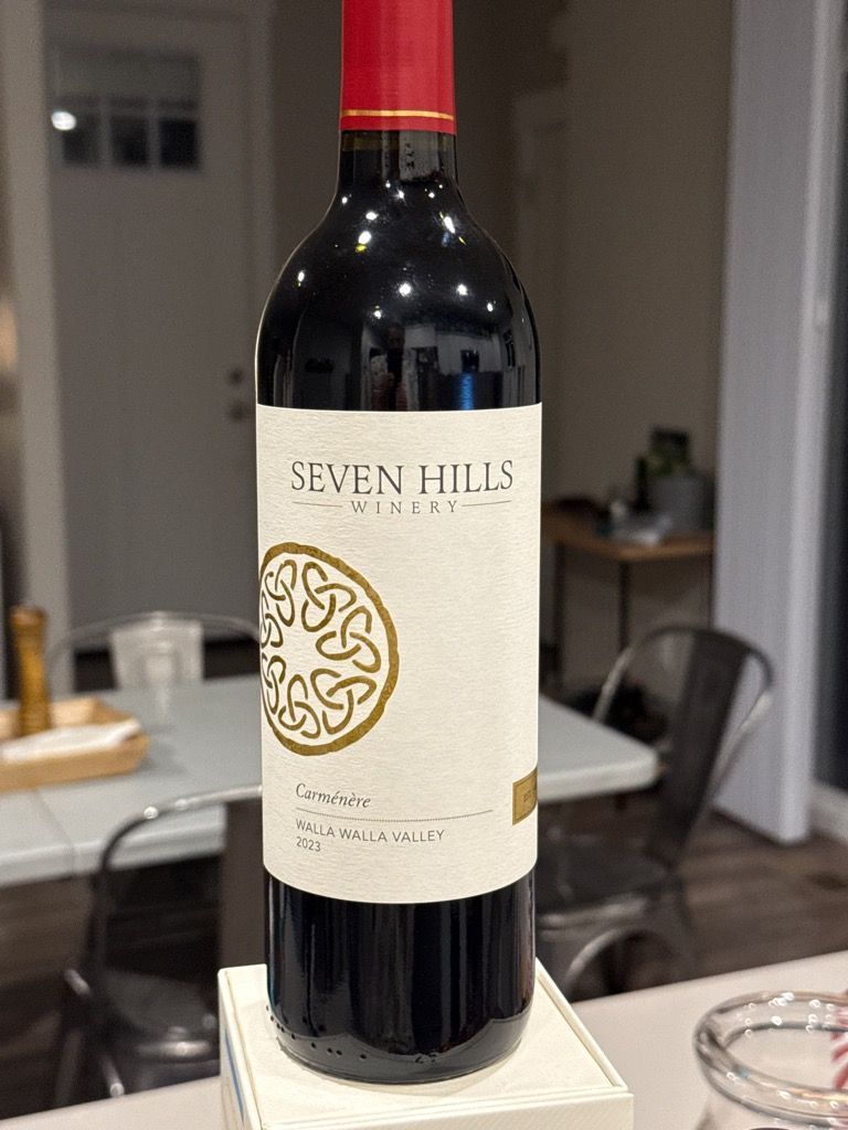 2023 Seven Hills Winery Carménère Walla Walla Valley, USA, Washington, Columbia Valley, Walla ...