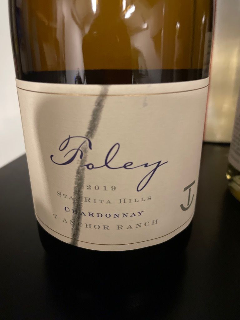 2019 Foley Estates Chardonnay T Anchor Ranch Sta. Rita Hills, USA ...