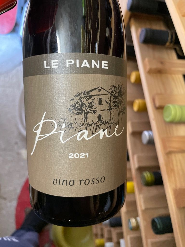 2020 Le Piane Piane Rosso, Italy, Piedmont, Vino da Tavola - CellarTracker