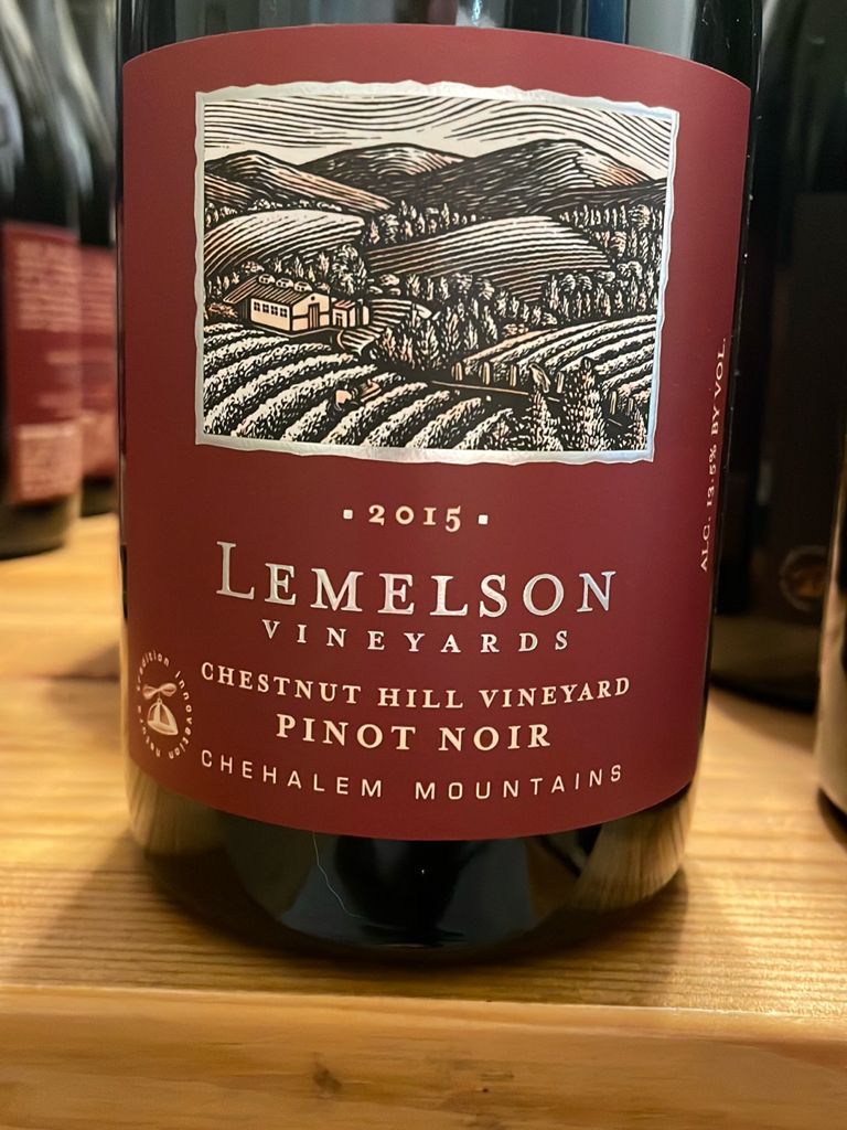 2015 Lemelson Vineyards Pinot Noir Chestnut Hill, USA, Oregon ...