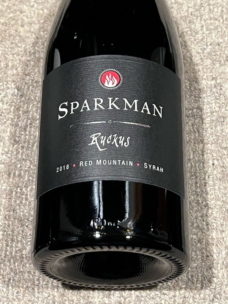 2018 Sparkman Cellars Syrah Ruckus, USA, Washington, Columbia Valley ...