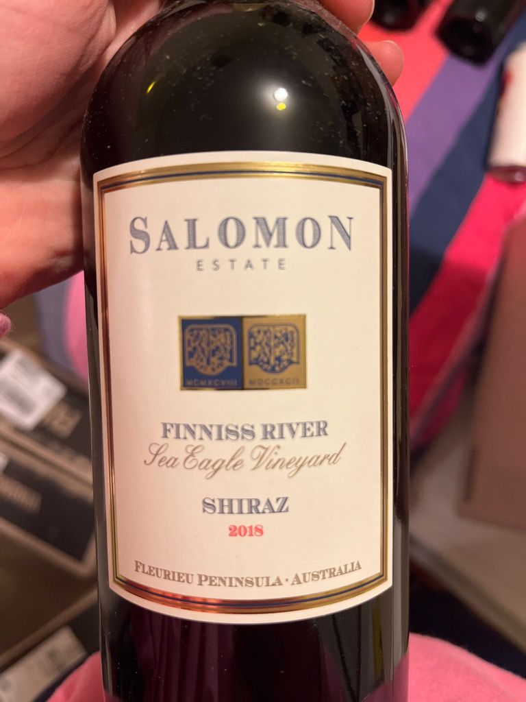 2019 Salomon Estate Shiraz Finniss River, Australia, South Australia ...