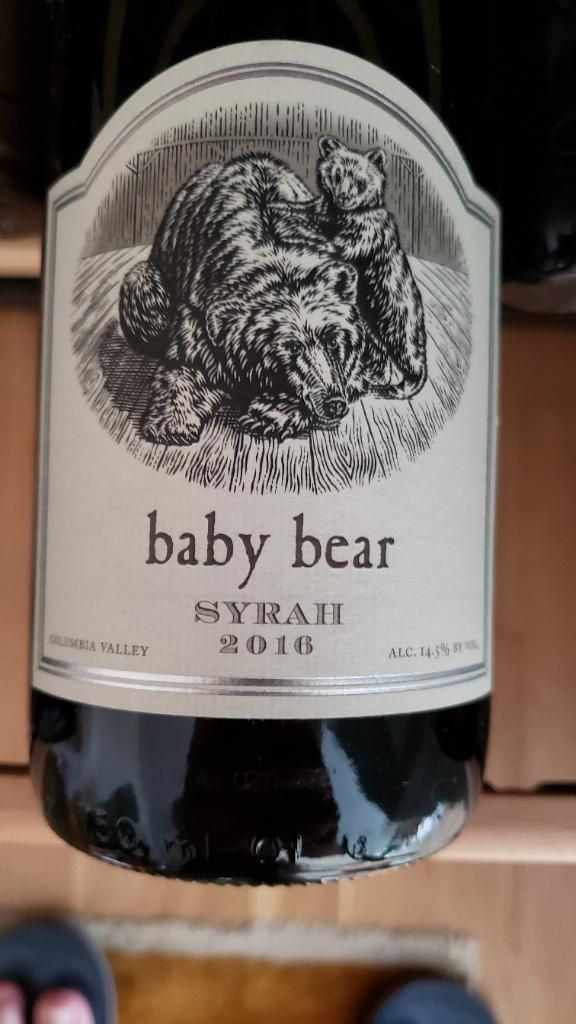 2016 Pursued by Bear Syrah Baby Bear, USA, Washington, Columbia Valley ...
