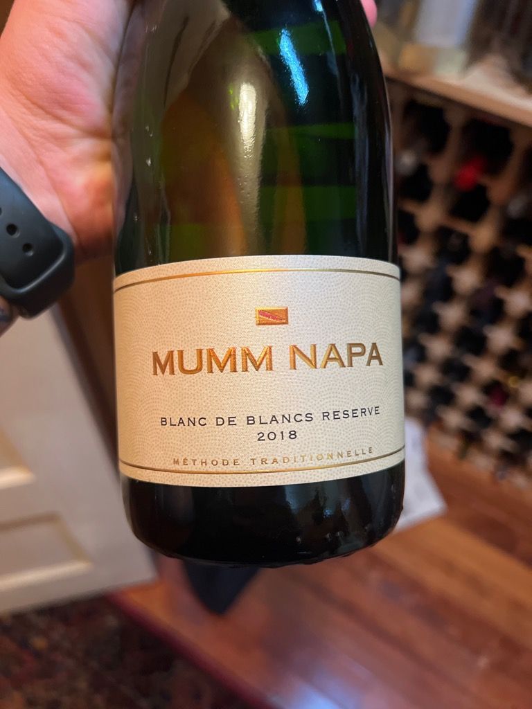 2018 Mumm Napa Blanc de Blancs Oak Reserve, USA, California, Napa Valley - CellarTracker