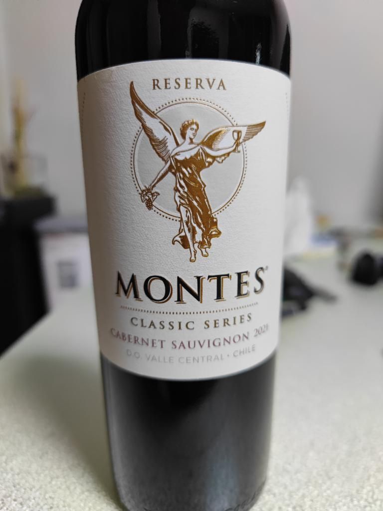2021 Montes Cabernet Sauvignon Reserva Classic Series, Chile, Rapel ...