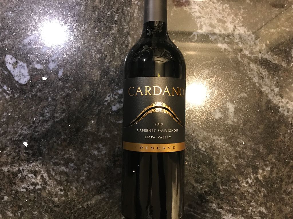 2018 Cardano Cabernet Sauvignon Reserve, USA, California, Napa Valley ...