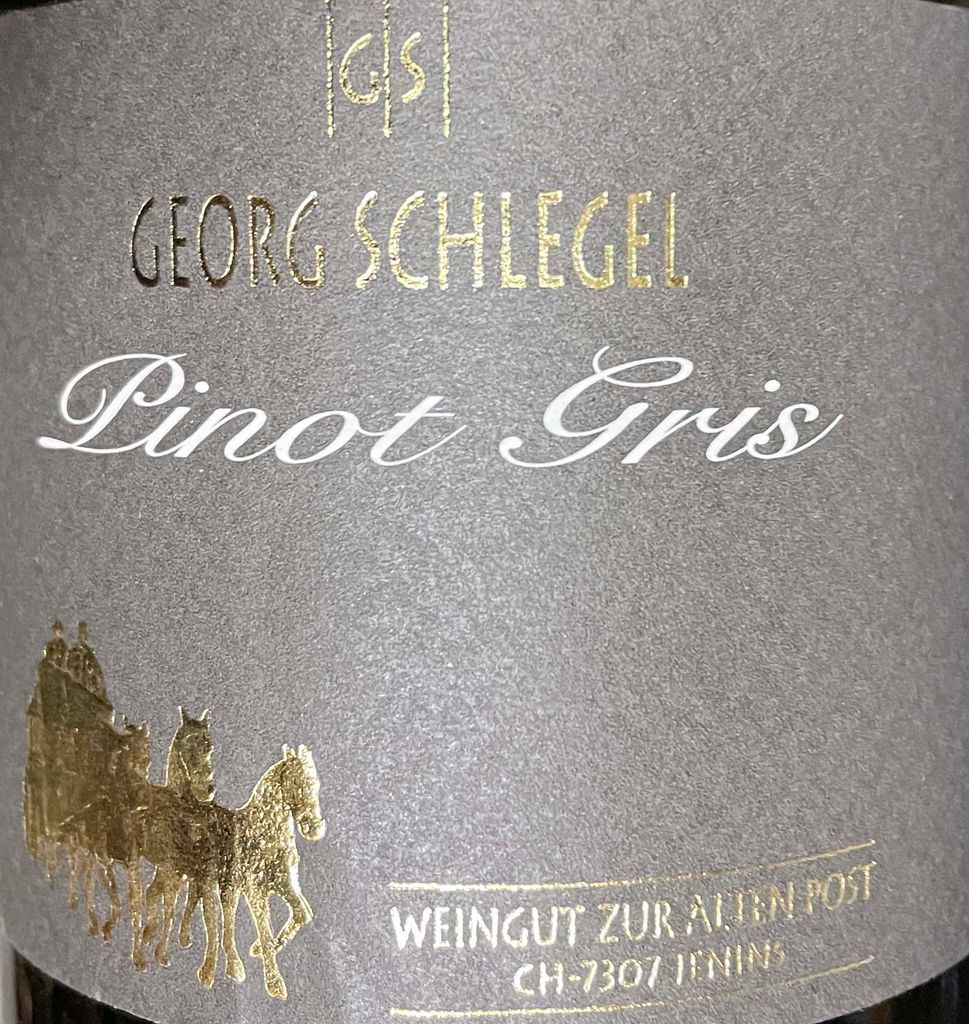 2019 George Schlegel Pinot Gris, Switzerland, Eastern Switzerland ...